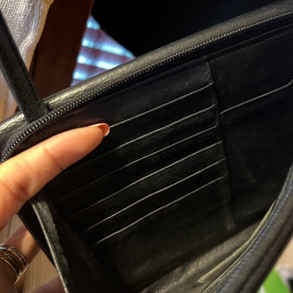 Perlina | Bags | Vintage Perlina Leather Crossbody Wallet Bag | Poshmark